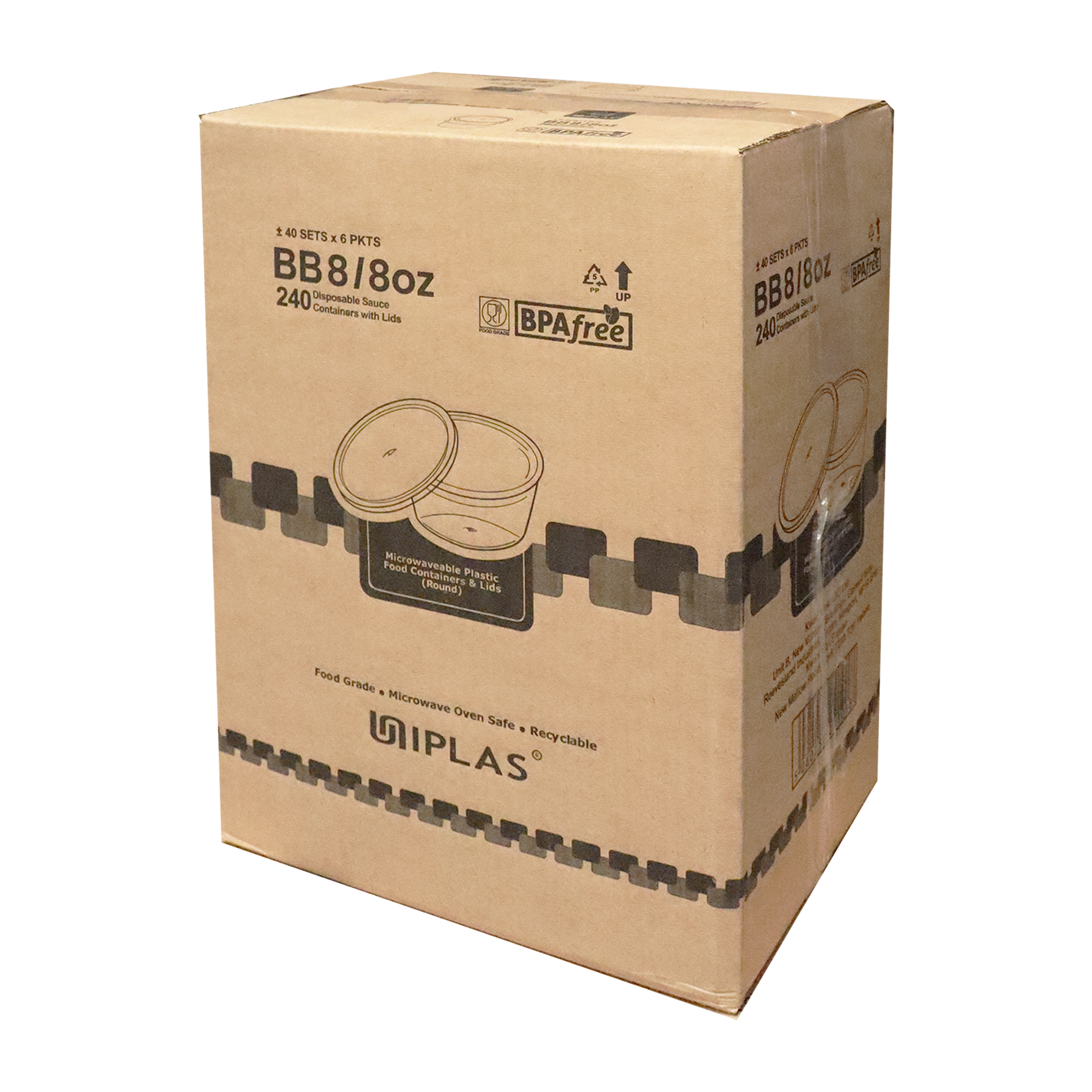 Uniplas BB8-08RD Container with Lid Uniplas塑料盒带盖 – Kwan Yick