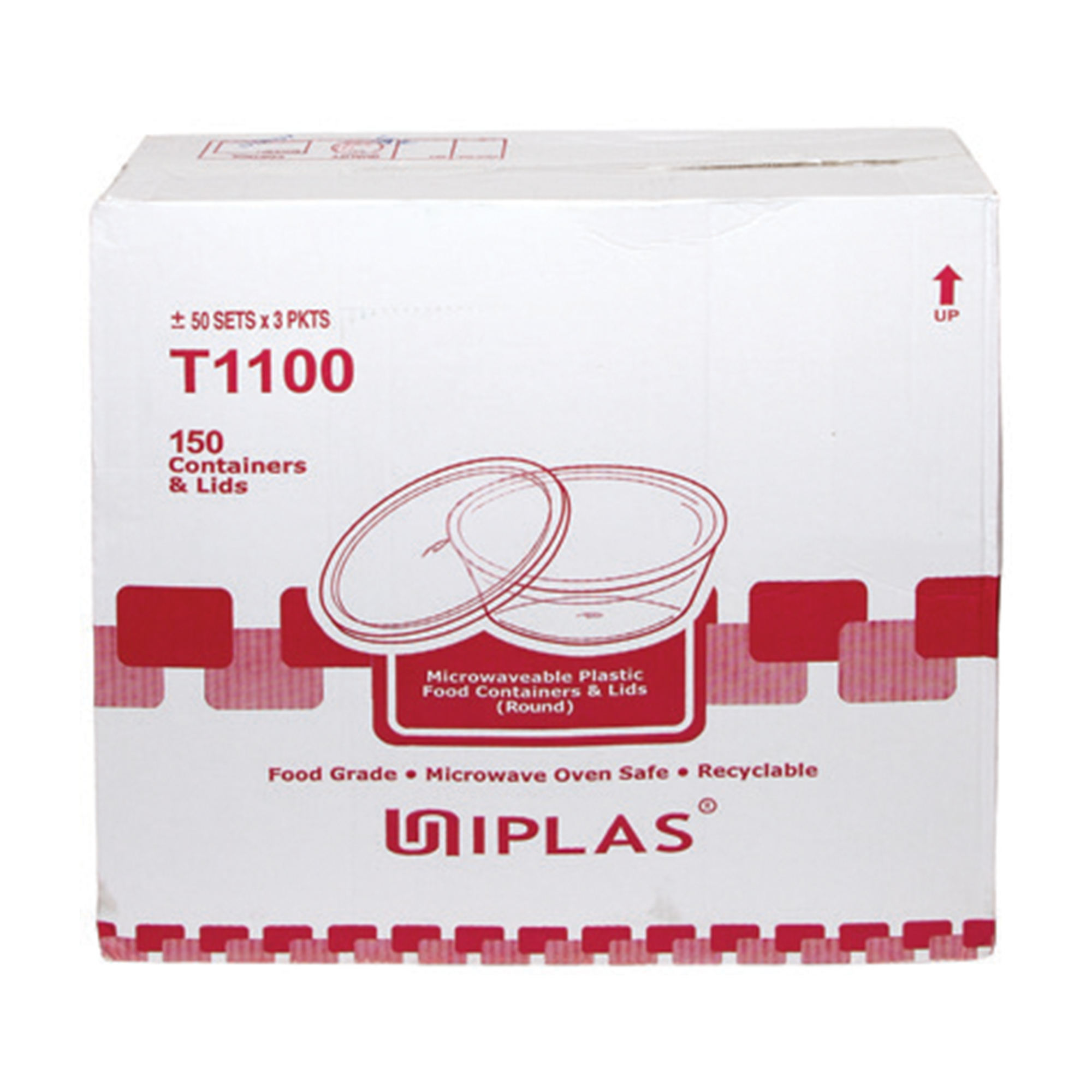 UNIPLAS T1100RD CONTAINERS & LIDS UNIPLAS圆塑料碗带盖子 – Kwan Yick